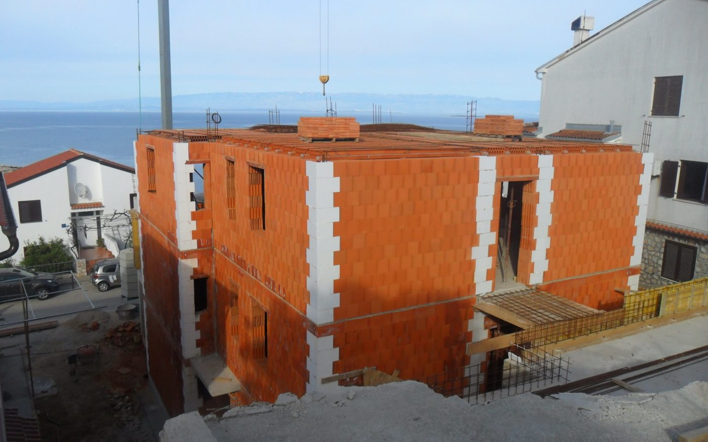 Moderna gradnja obiteljske kuće na Lošinju- Wienerberger